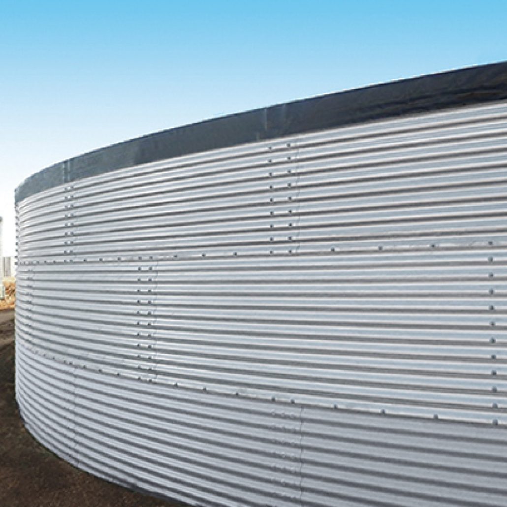 Réserve incendie citerne acier galva 120m3 - ø8,80m - h2,54m ...